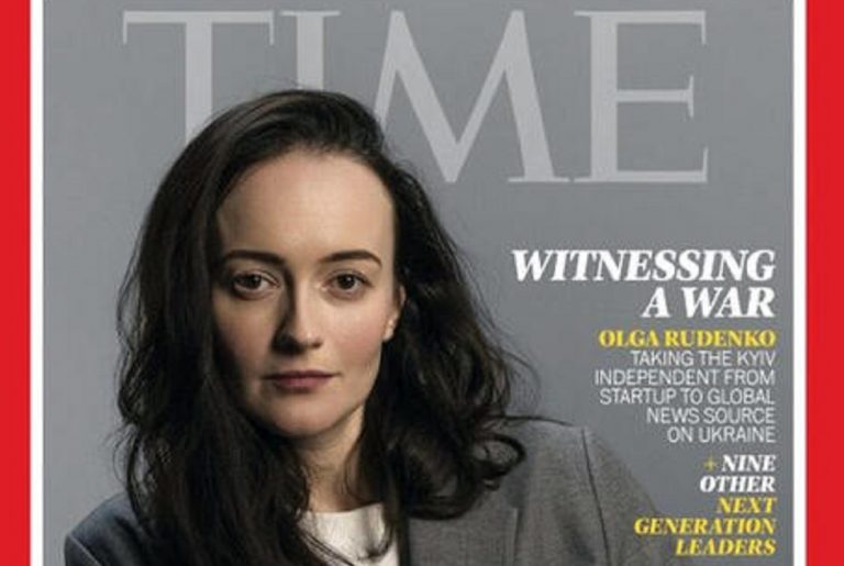 Olga Rudenko, direttrice del Kyiv Independent, sulla copertina del Time ...
