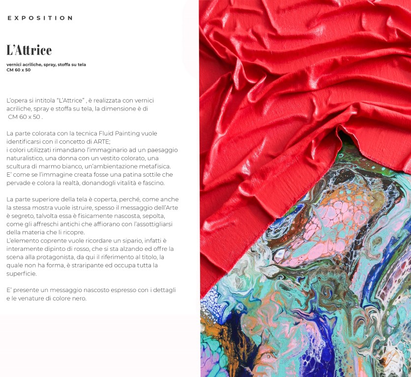 Marco Baga in arte Kesh espone l'opera "L'Attrice" fino al 28.04 presso ...